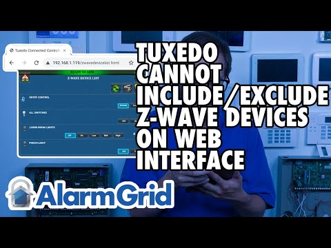 Honeywell Home Tuxedo: Web Interface Cannot Include/Exclude Z Wave Devices - Alarm Grid