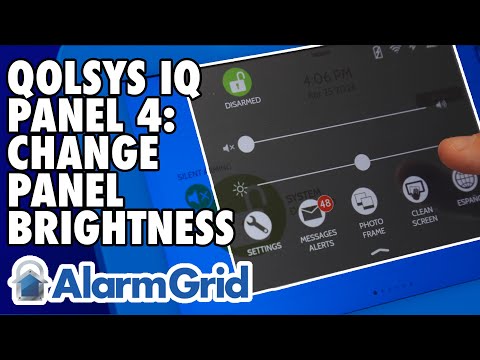 Qolsys IQ Panel 4: Change Panel Brightness - Alarm Grid