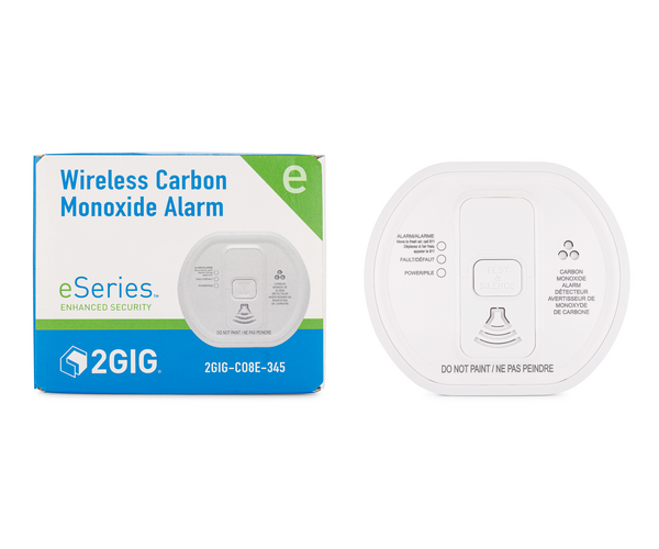 2GIG CO8e - Encrypted Wireless Carbon Monoxide Detector - Alarm Grid