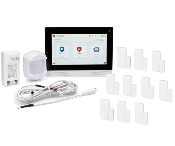 2GIG Edge AT&T LTE 10-1 Wireless Kit - System, 10 Door/Window Sensors ...