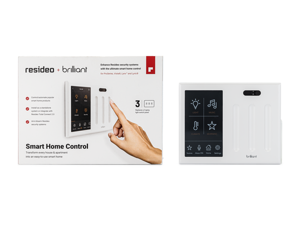 Brilliant BHA120US-WH3 - Smart Home Voice Control Hub 3-Switch Panel ...