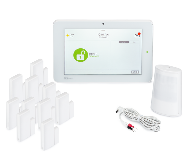 Qolsys IQ Panel 2 Plus 433 MHz Verizon-LTE 10-1 PowerG Kit - Wireless ...