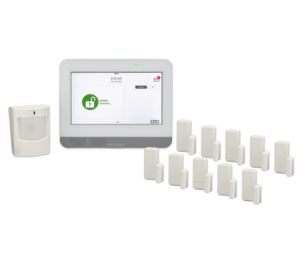 Qolsys IQ4 Hub 319.5 MHz AT&T LTE 10-1 Kit - 10 Qolsys IQ DW Mini-S ...