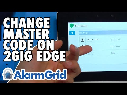 2GIG Edge: Changing the Master Code - Alarm Grid