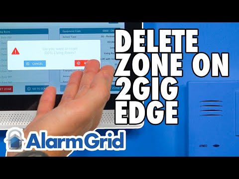 2GIG Edge: Deleting a Zone - Alarm Grid
