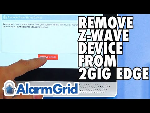 2GIG Edge: Removing a Z-Wave Device - Alarm Grid