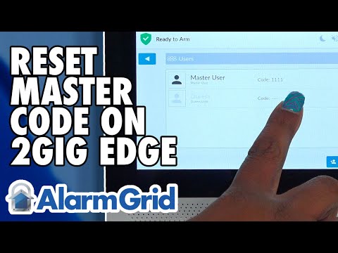 2GIG Edge: Resetting the Master Code - Alarm Grid