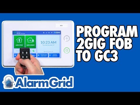 2GIG Key2-345 Key Fob - Program to 2GIG GC3 - Alarm Grid