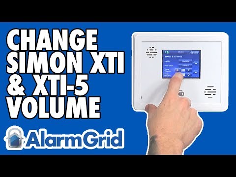 Changing the Volume on an Interlogix Simon XTi & XTi-5 - Alarm Grid
