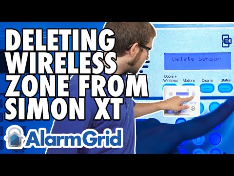 Deleting a Wireless Zone from a Simon XT - Alarm Grid