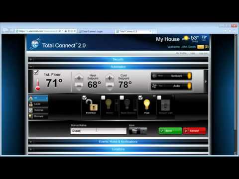 How to Create scenes on Honeywell Total Connect - Alarm Grid