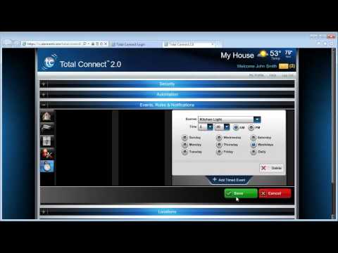 How to trigger a scene on Honeywell Total Connect - Alarm Grid