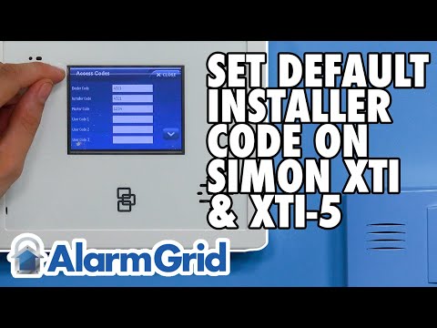 Interlogix Simon XTi & XTi-5: Setting Installer Code to Default - Alarm ...