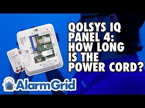 IQ Panel 4: Length of the Power Cord - Alarm Grid