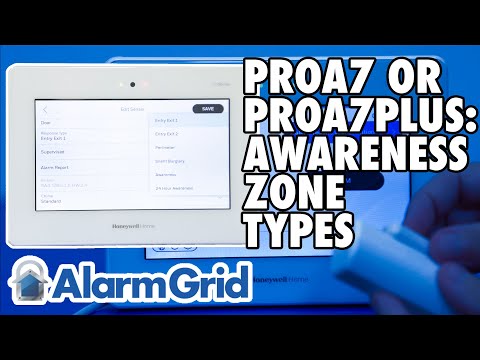 PROA7 or PROA7PLUS: Awareness Zone Types - Alarm Grid
