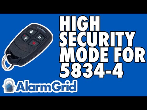 How Do I Put a 5834-4 Into High Security Mode? - Alarm Grid
