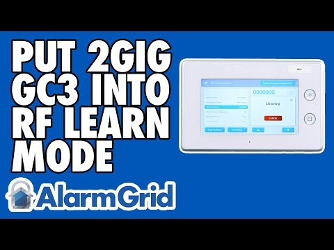 How Do I Put the 2GIG GC3 Into Learn Mode? - Alarm Grid