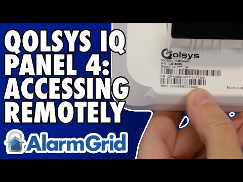 Qolsys IQ Panel 4: Accessing Remotely - Alarm Grid
