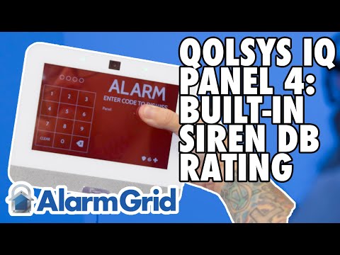 Qolsys IQ Panel 4: Built in Siren dB Rating - Alarm Grid