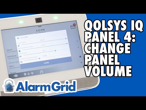 Qolsys IQ Panel 4: Change Panel Volume - Alarm Grid