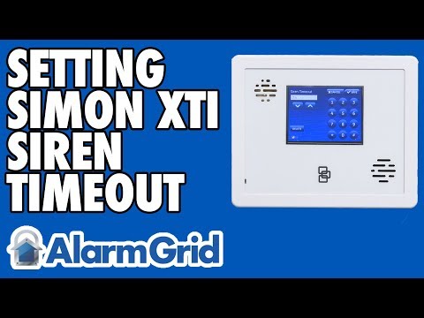 Setting the Siren Timeout on a Simon XTi & XTi-5 - Alarm Grid