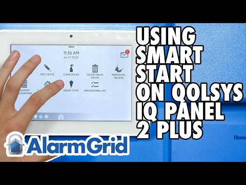 Using the Smart Start Feature on the Qolsys IQ Panel 2 Plus - Alarm Grid